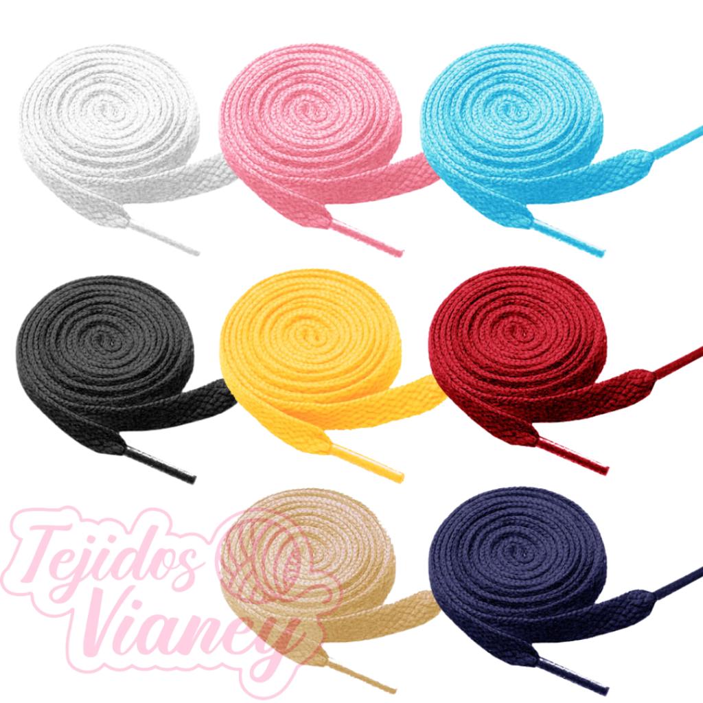 Agujetas planas 50 cm, 60cm, 70cm (par) – Tejidos Vianey